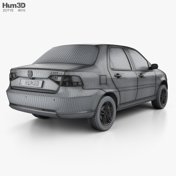 Zotye Z200 2014 3D 모델 - 다운로드 Sedan on 3DModels.org