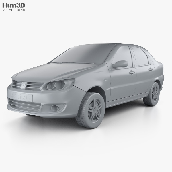 Zotye Z200 2014 3D model - Download Sedan on 3DModels.org