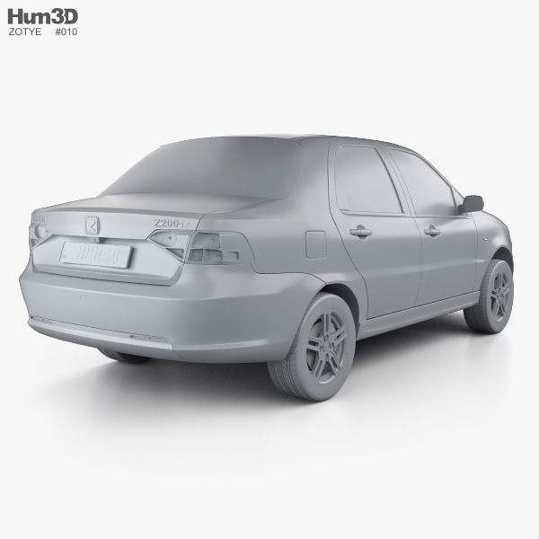 Zotye Z200 2014 3D model - Download Sedan on 3DModels.org