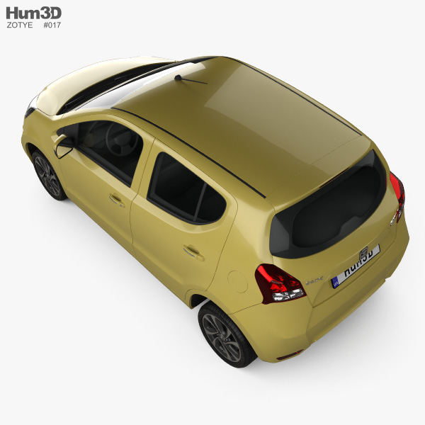 Zotye Yun100 Plus 2020 3D model - Download Hatchback on 3DModels.org
