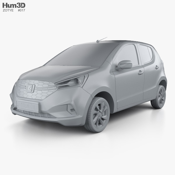 Zotye Yun100 Plus 2020 3D 모델 - 다운로드 Hatchback on 3DModels.org
