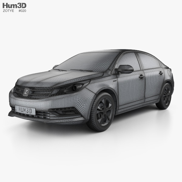 Zotye Z500 Turbo 2020 3D model - Download Sedan on 3DModels.org
