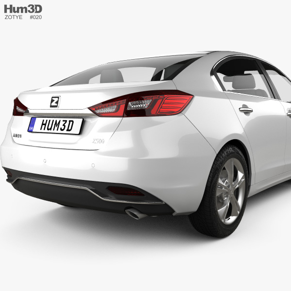 Zotye Z500 Turbo 2020 3D model - Download Sedan on 3DModels.org