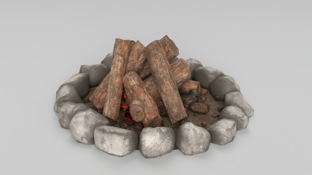 Stone Campfire 3D model - Download Hobbies on 3DModels.org