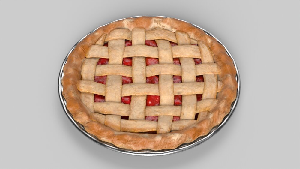 Cherry Pie 3D model - Download Dessert on 3DModels.org