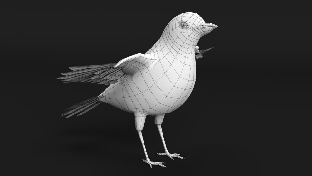 Goldfinch Bird Animated 3D model - Download Birds on 3DModels.org
