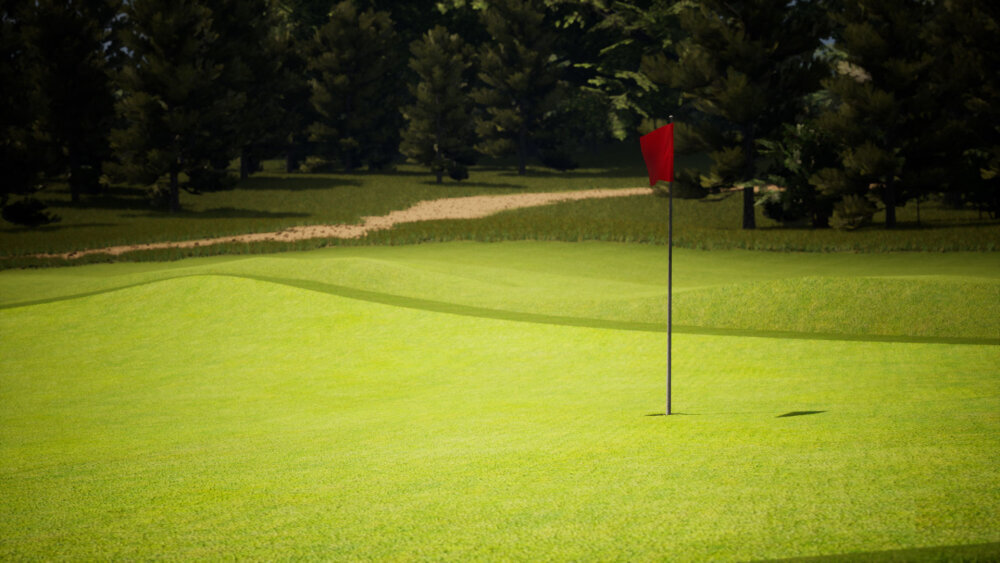Full 18 Hole Golf Course 3D model - Download Game locations on 3DModels.org