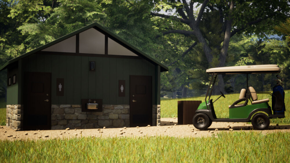 Full 18 Hole Golf Course 3D model - Download Game locations on 3DModels.org