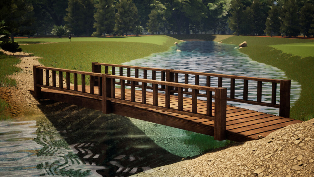 Full 18 Hole Golf Course 3D model - Download Game locations on 3DModels.org