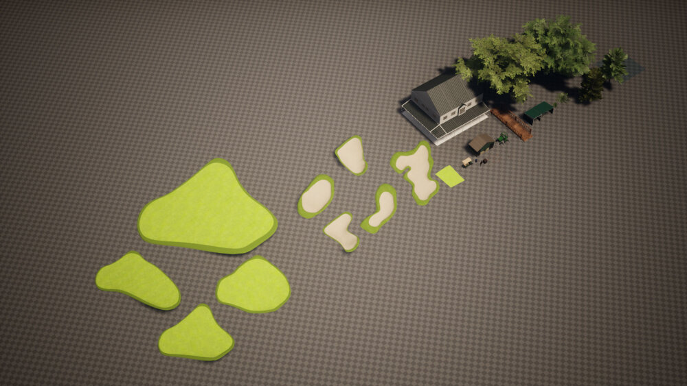 Full 18 Hole Golf Course 3D model - Download Game locations on 3DModels.org