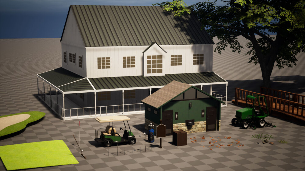 Full 18 Hole Golf Course 3D model - Download Game locations on 3DModels.org
