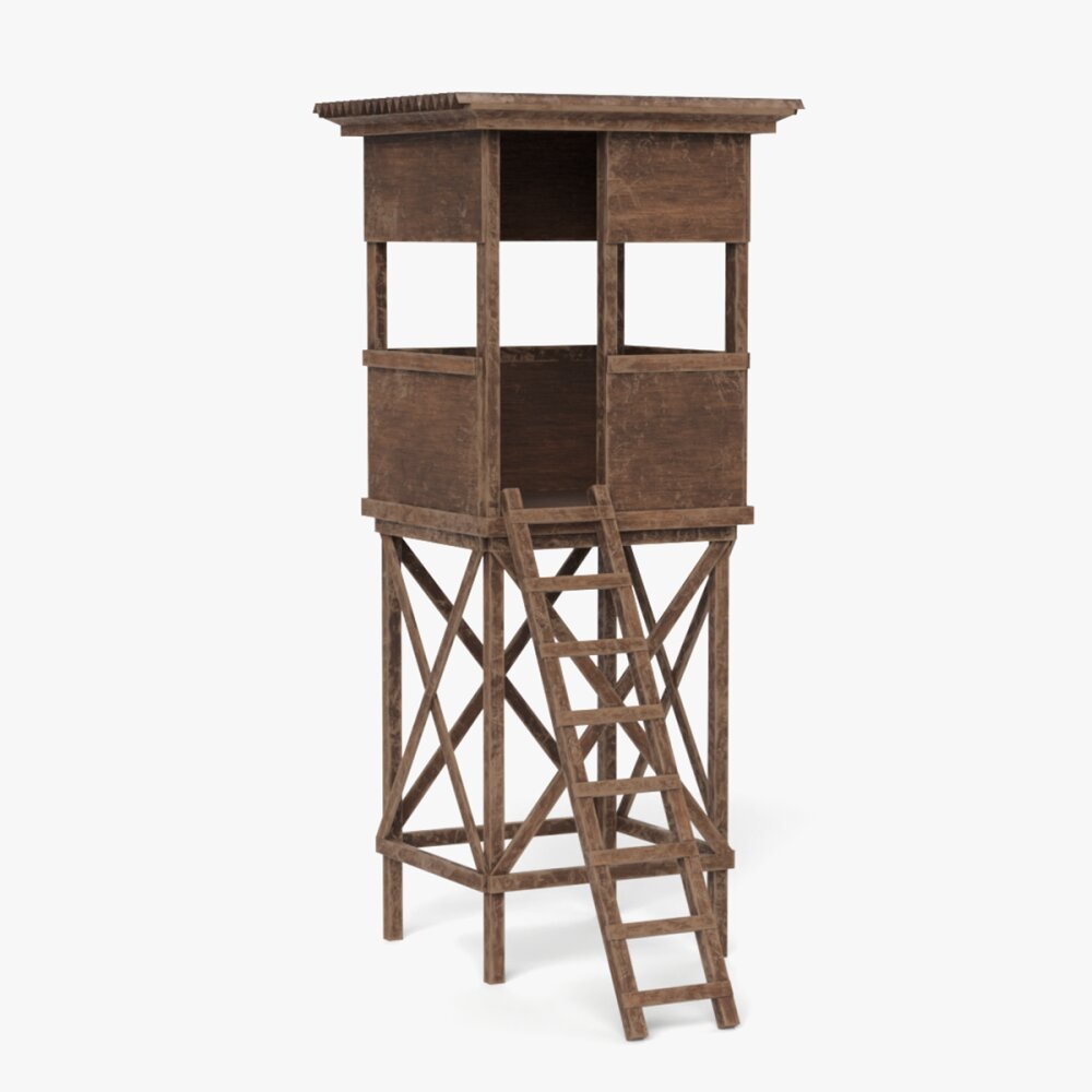 Hunting Stand 3D model - Download Infrastructure Buildings on 3DModels.org