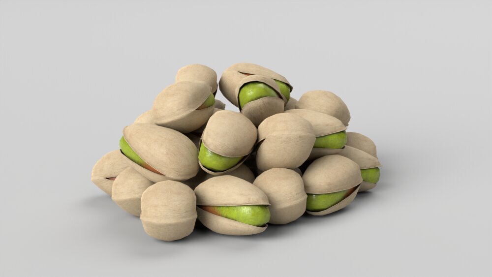 Pistachio Nuts 3D model - Download Nuts on 3DModels.org