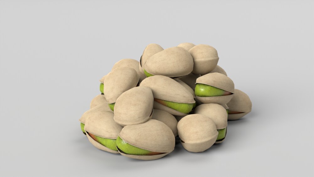 Pistachio Nuts 3D model - Download Nuts on 3DModels.org