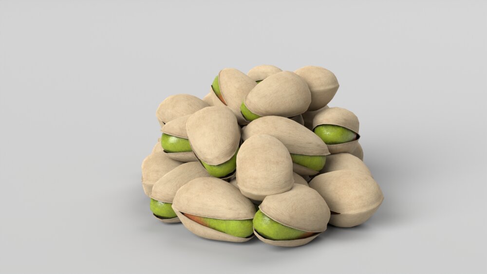 Pistachio Nuts 3D model - Download Nuts on 3DModels.org