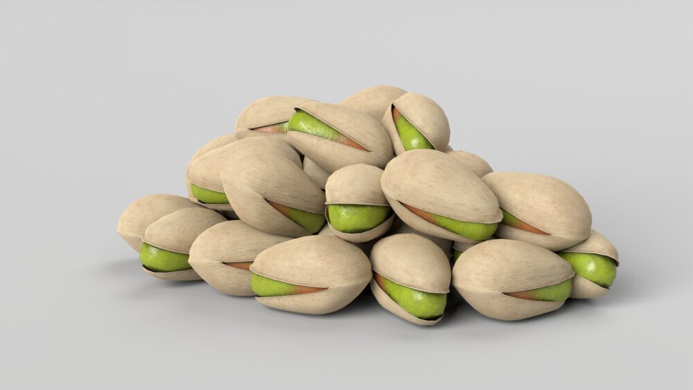 Pistachio Nuts 3D model - Download Nuts on 3DModels.org