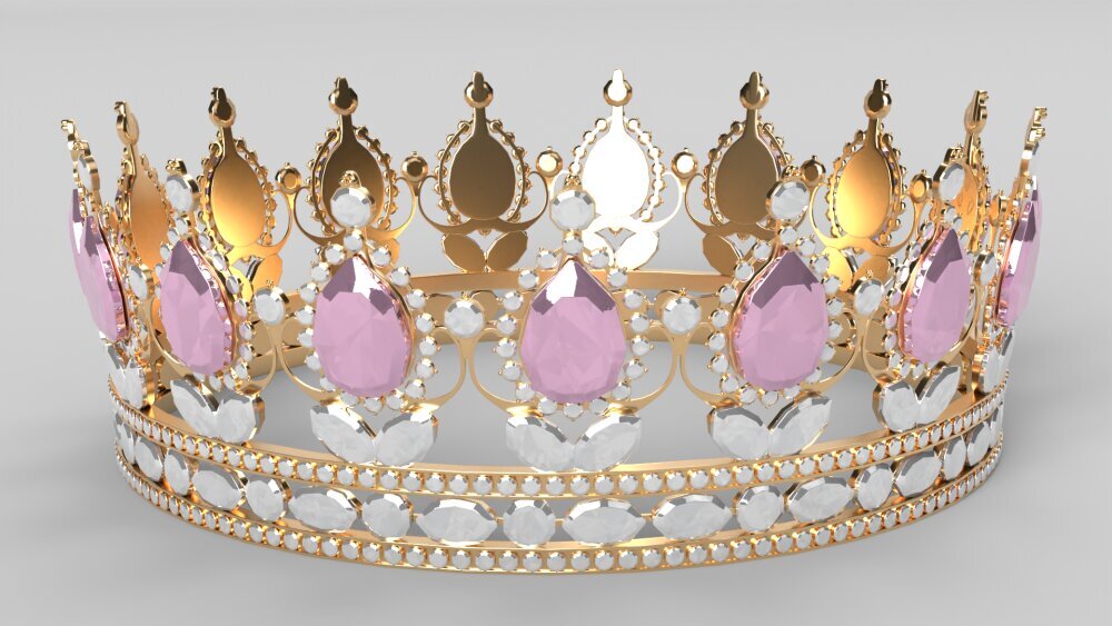 Princess Crown 3D model - Download Jewelry on 3DModels.org