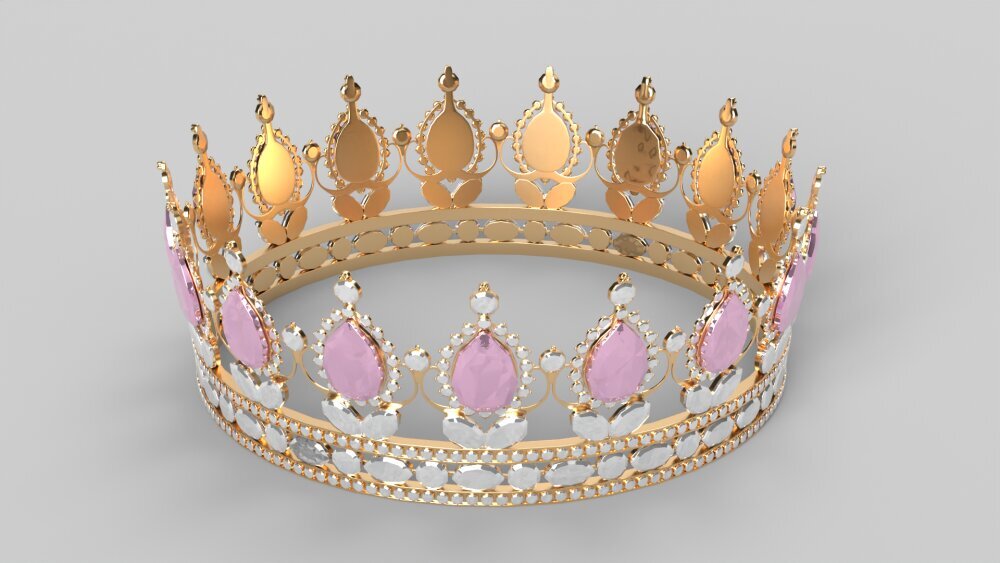 Princess Crown 3D model - Download Jewelry on 3DModels.org