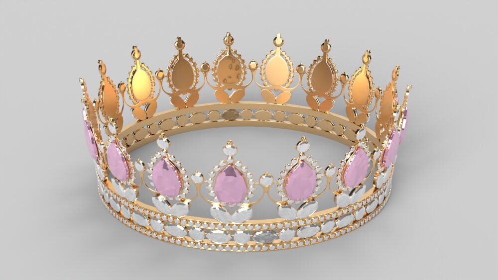 Princess Crown 3D model - Download Jewelry on 3DModels.org