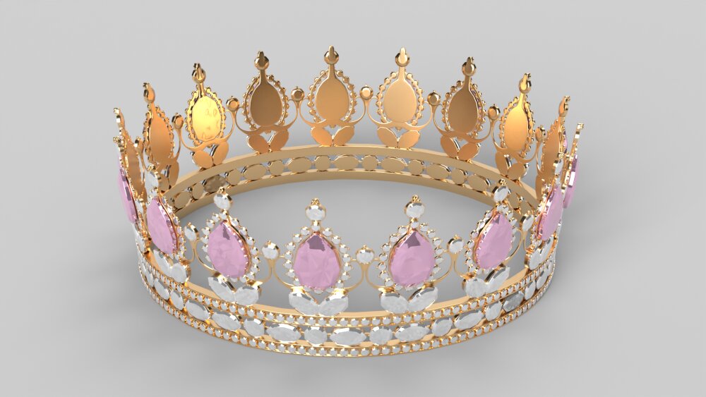 Princess Crown 3D model - Download Jewelry on 3DModels.org