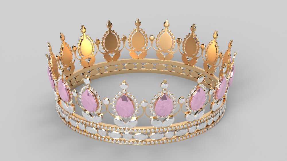 Princess Crown 3D model - Download Jewelry on 3DModels.org
