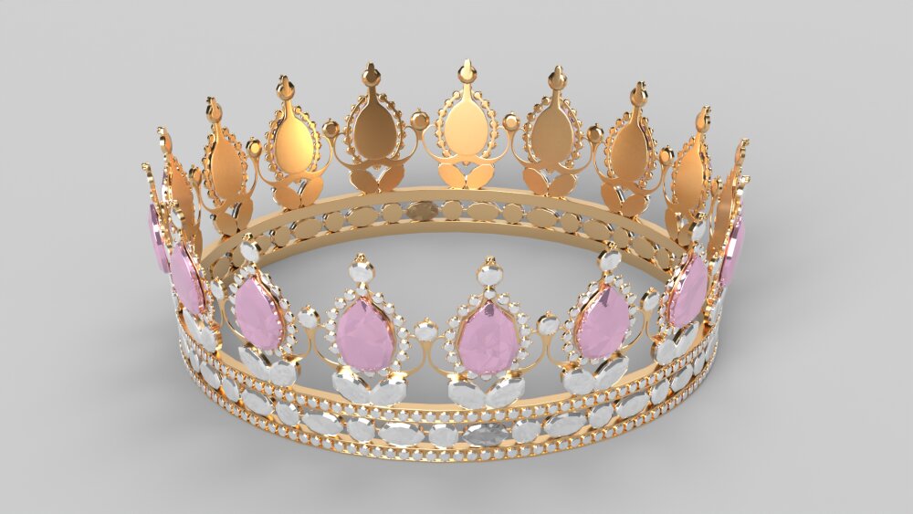 Princess Crown 3D model - Download Jewelry on 3DModels.org