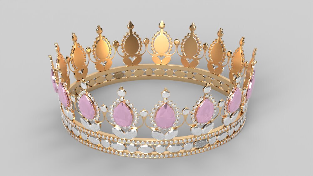 Princess Crown 3D model - Download Jewelry on 3DModels.org