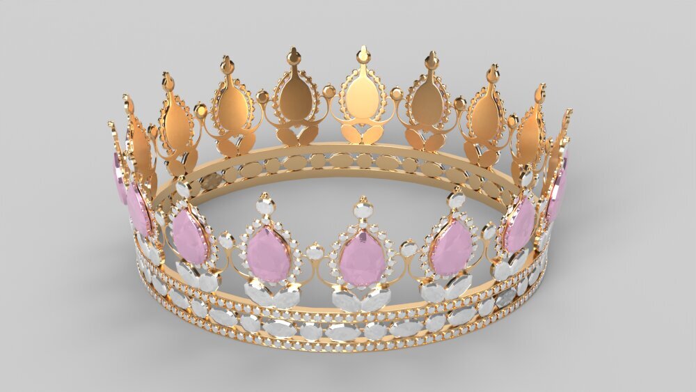 Princess Crown 3D model - Download Jewelry on 3DModels.org