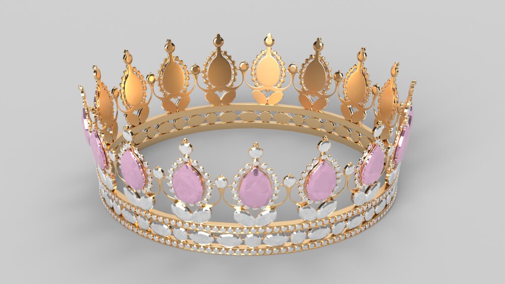 Princess Crown 3D model - Download Jewelry on 3DModels.org