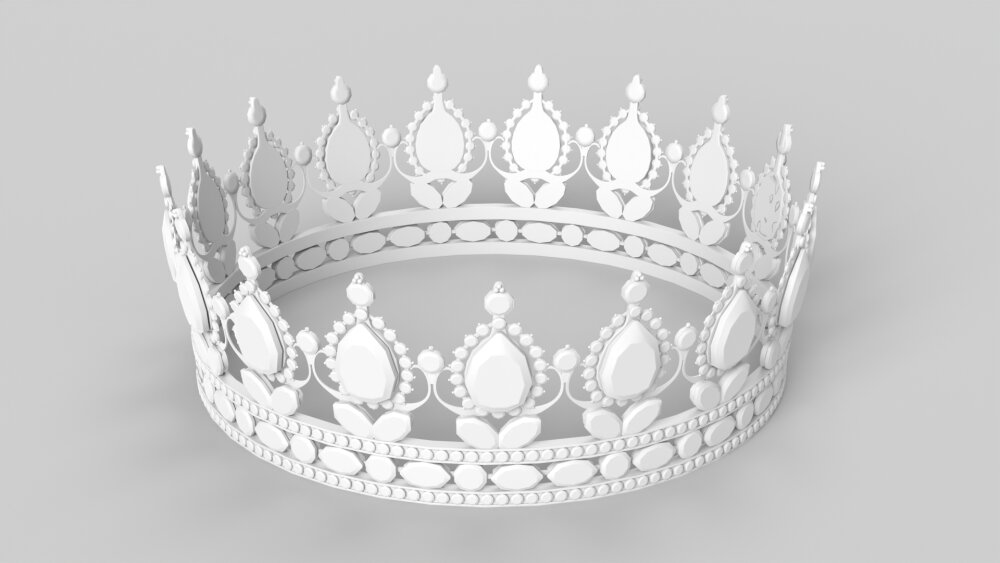 Princess Crown 3D model - Download Jewelry on 3DModels.org