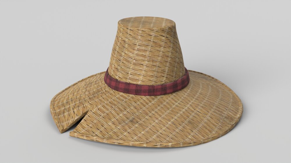 Straw Hat 3D model - Download Hats on 3DModels.org