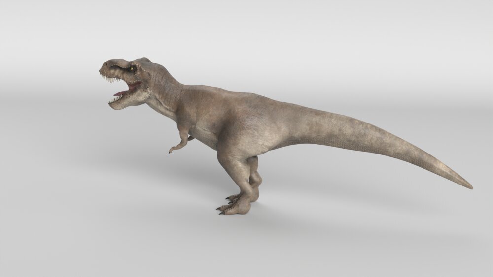 Tyrannosaurus Rex con Textura Realista Modelo 3D - Descargar Dinosaurio ...