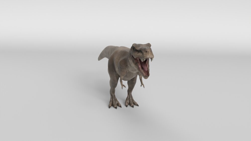 Tyrannosaurus Rex with Realistic Texture and Detailing 3D model ...