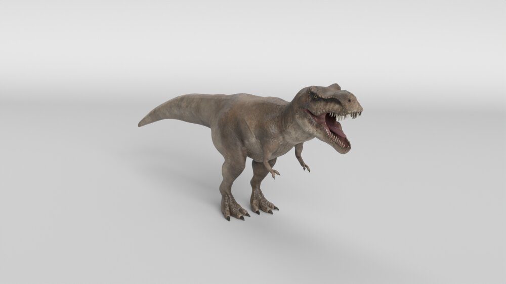 Tyrannosaurus Rex with Realistic Texture and Detailing 3D model ...