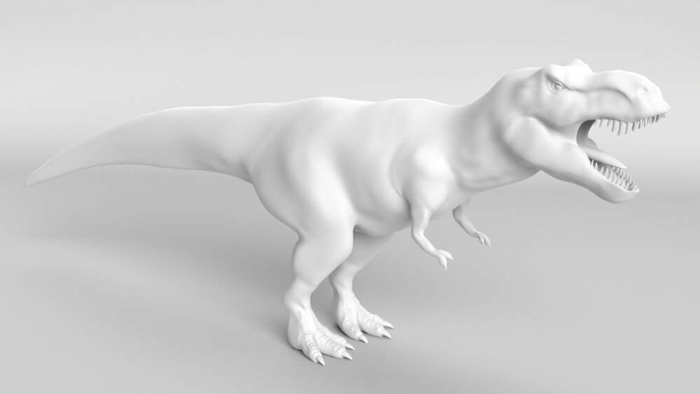 Tyrannosaurus Rex with Realistic Texture and Detailing 3D model ...