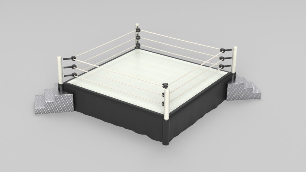 Wrestling Ring 3D model - Download Sports Equipment on 3DModels.org