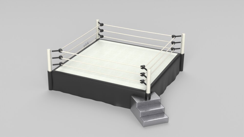 Wrestling Ring 3D model - Download Sports Equipment on 3DModels.org