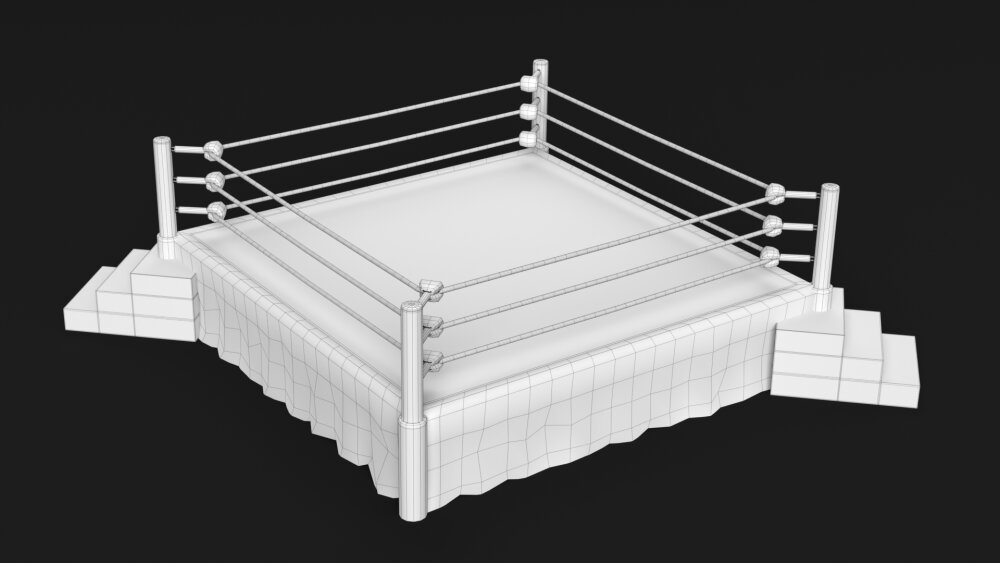 Wrestling Ring 3D model - Download Sports Equipment on 3DModels.org