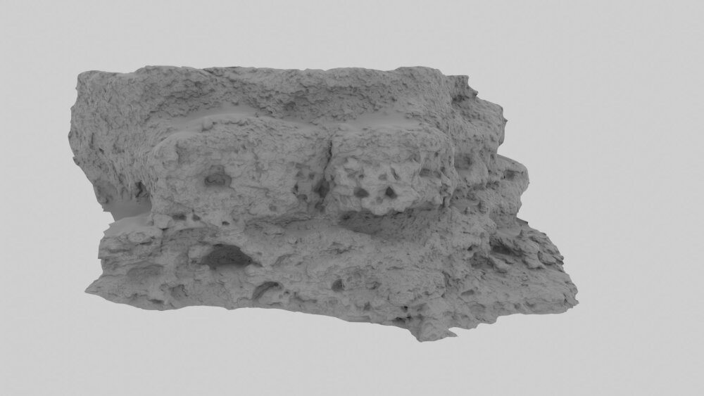 Weathered Limestone Rock Formation with Natural Cavities 3D model ...