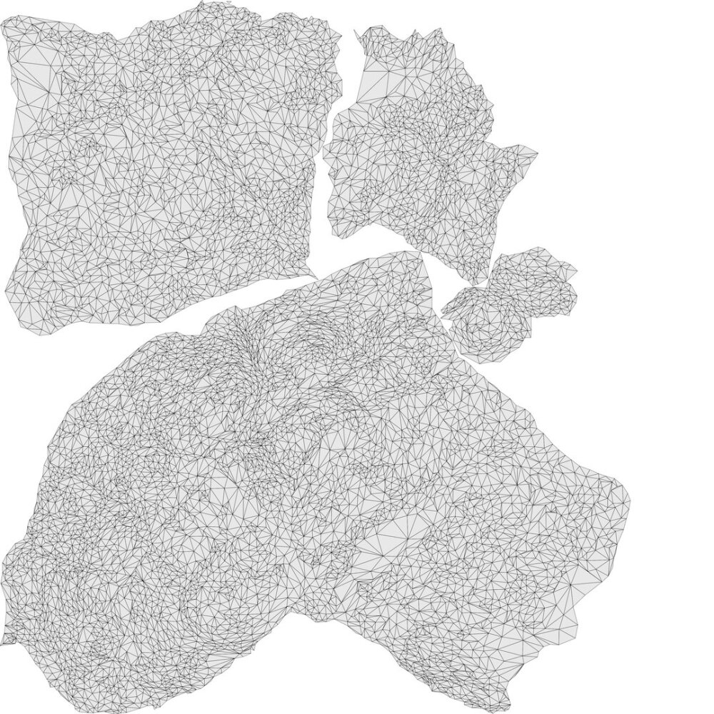 Rock Formation with Layered Texture and Natural Erosion Patterns 3D ...