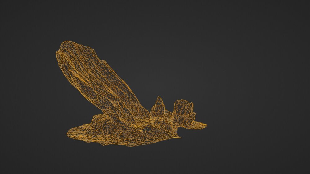 Dry Tree Stump in Namibian Desert 3D model - Download Landscapes on ...