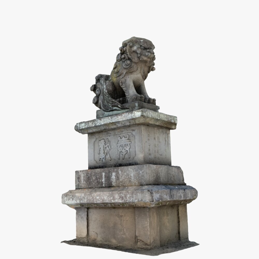 Japanese Ancient Animal Statue 3D model - Download Sculptures on ...