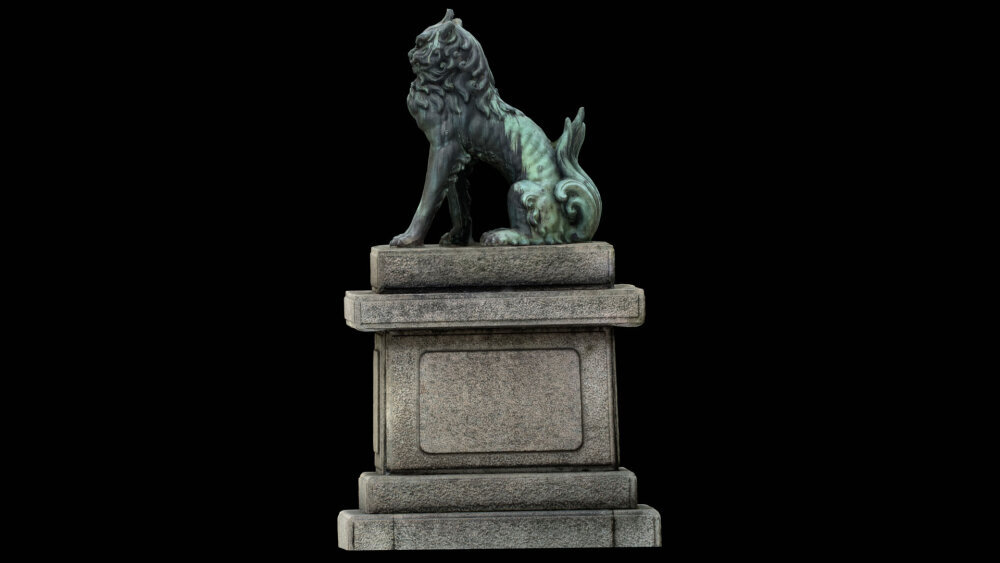 Japanese Animal Statue 3D model - Download Sculptures on 3DModels.org