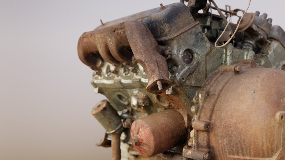 Old Rusty Y-block V8 Engine 3D model - Download Engine on 3DModels.org