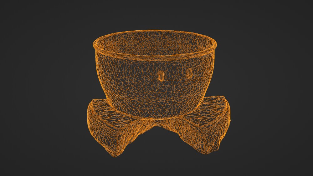 Ancient Steel Cauldron 3D model - Download Tableware on 3DModels.org