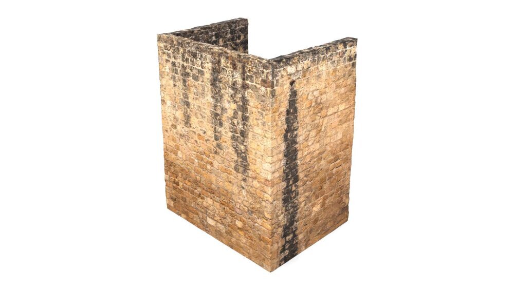 Modular Stone Walls Roman Ancient Fort Scan with Lods Pack 8 Assets 3D ...