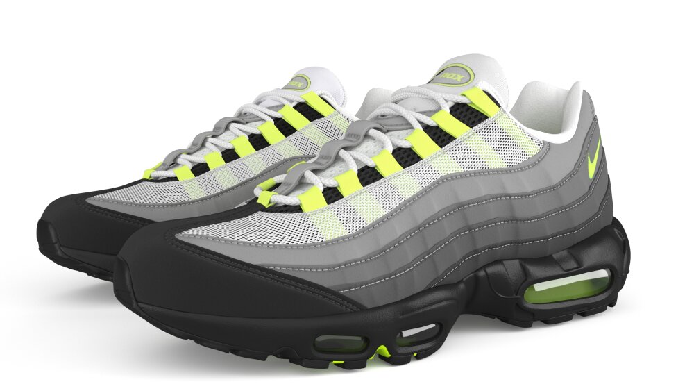 Nike Air Max 95 Neon PBR Modelo 3D - Descargar Zapatos activado ...
