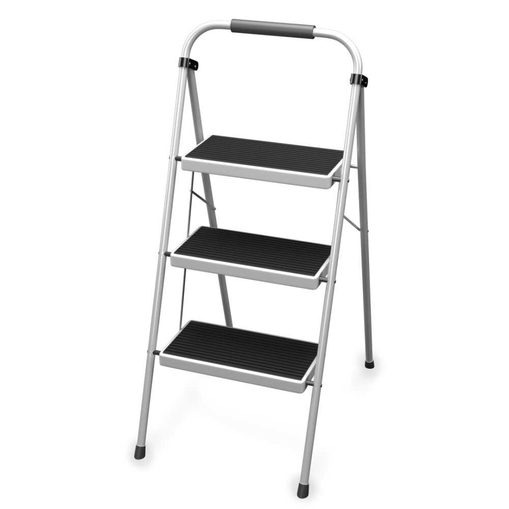 3 Step Folding Ladder 3D model - Download Tools on 3DModels.org