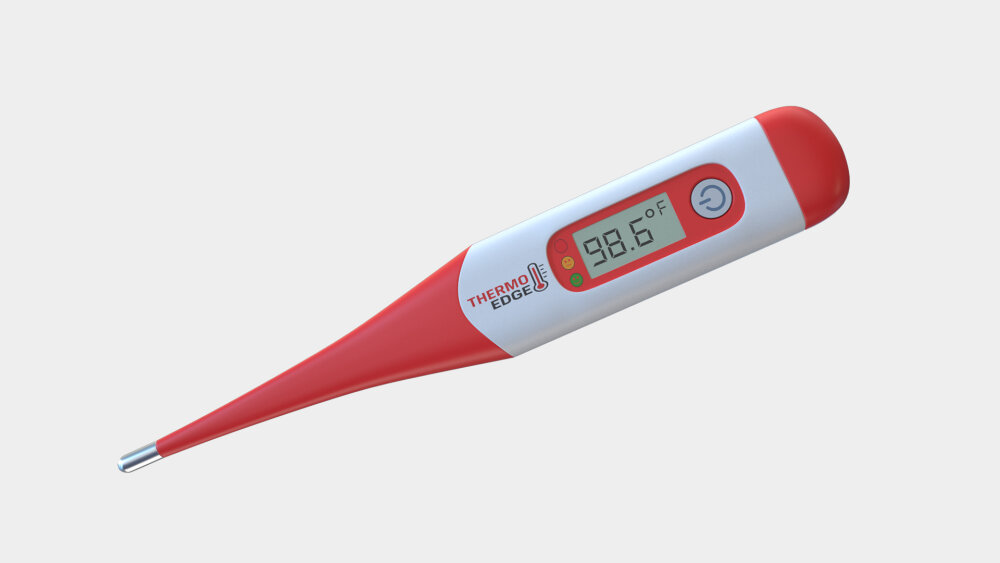 Termómetro Digital Rojo y Blanco Modelo 3D - Descargar Medical ...