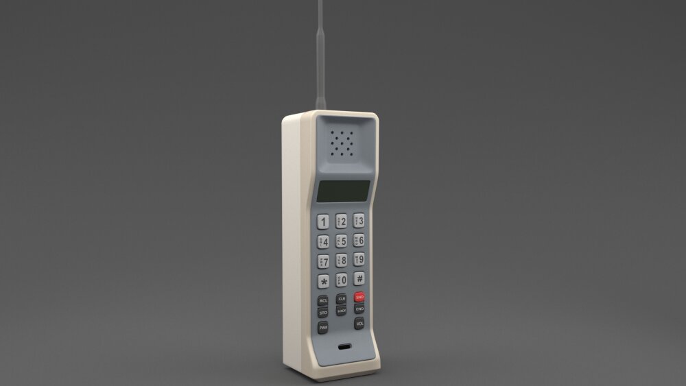 Old Cell Phone 3D model - Download Phones on 3DModels.org